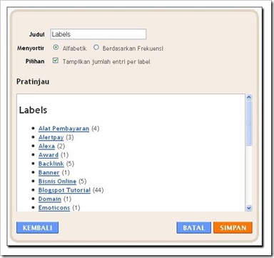 Cara Membuat Label pada Blog ~ Wong Ayu